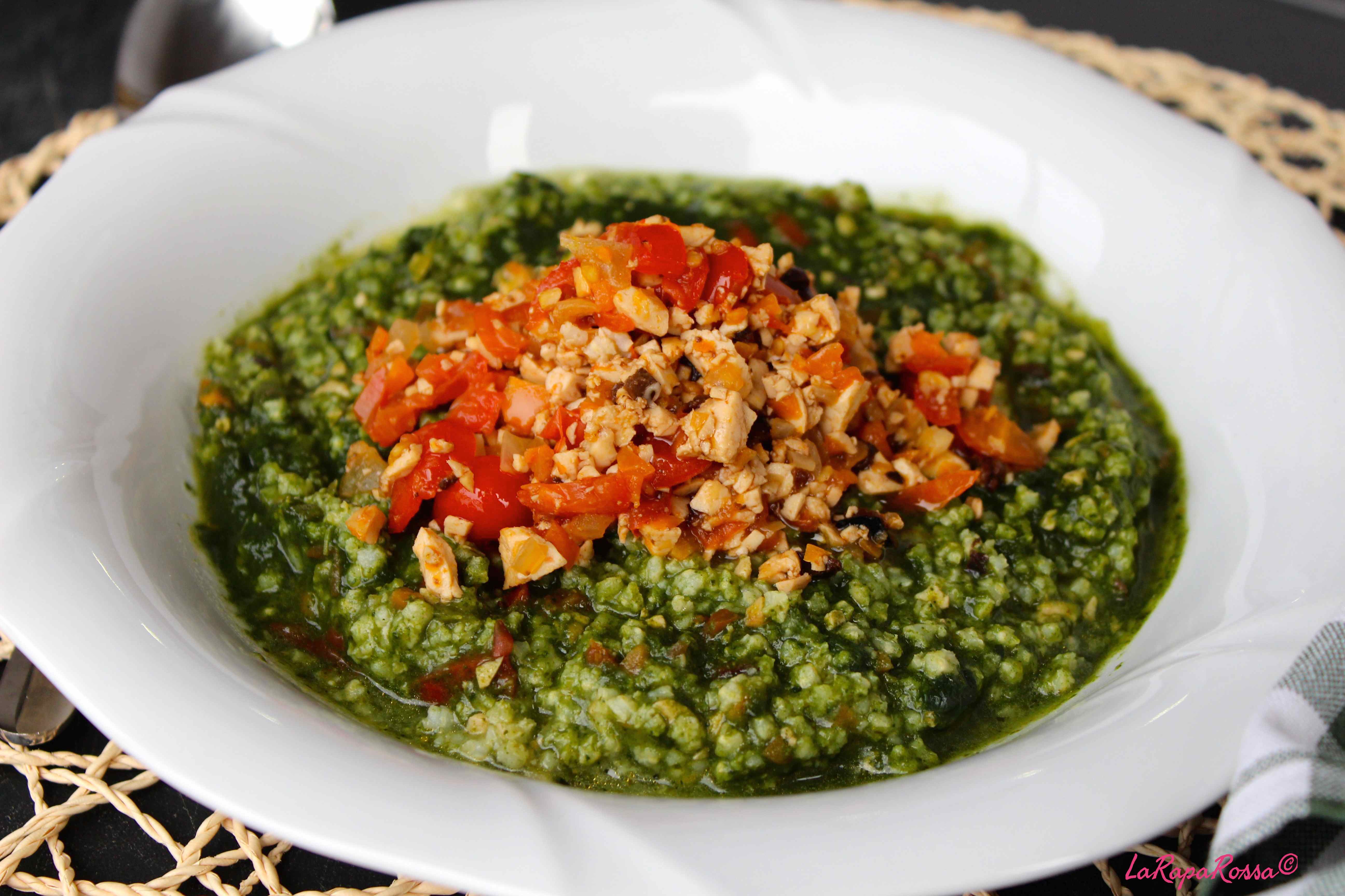 La Rapa Rossa | Polenta nera di miglio con ragù di tofu